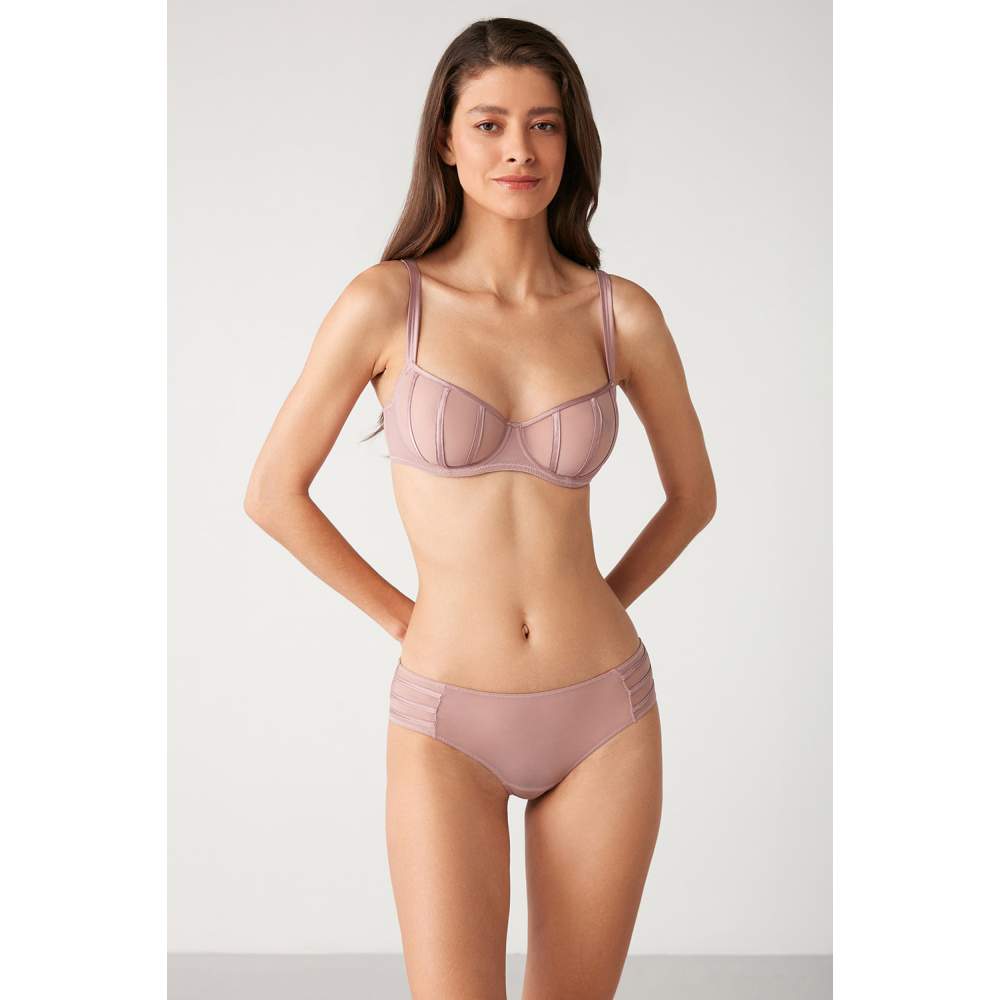 Mell Transparent Balconette Bra