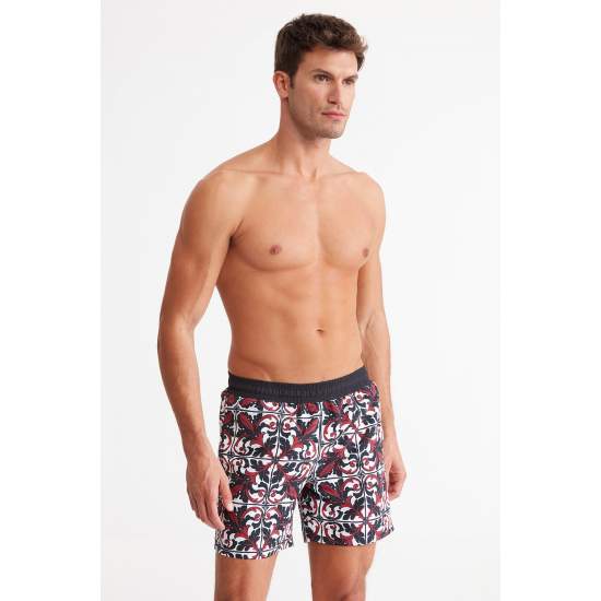 Mahi Mediterranean Style Patterned Beach Shorts