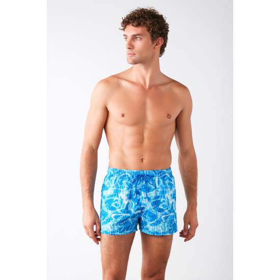 Glam Water Wave Pattern Shorts