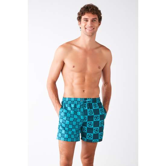 Band ÇArc Patterned Shorts