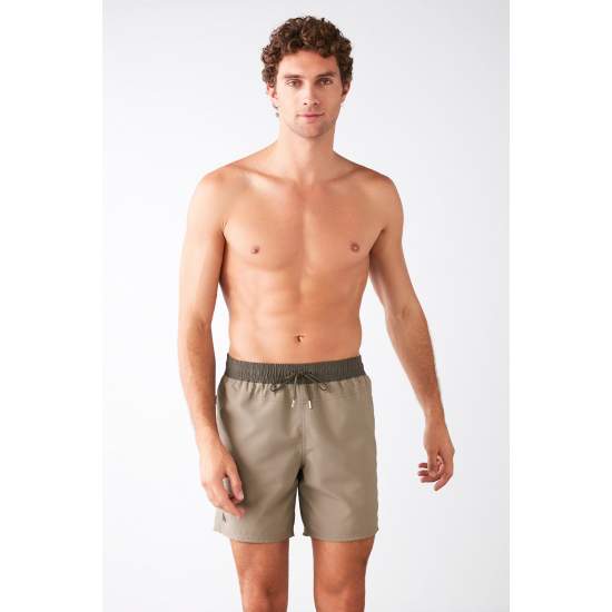 Armor Back Pocket Detailed Marine Shorts