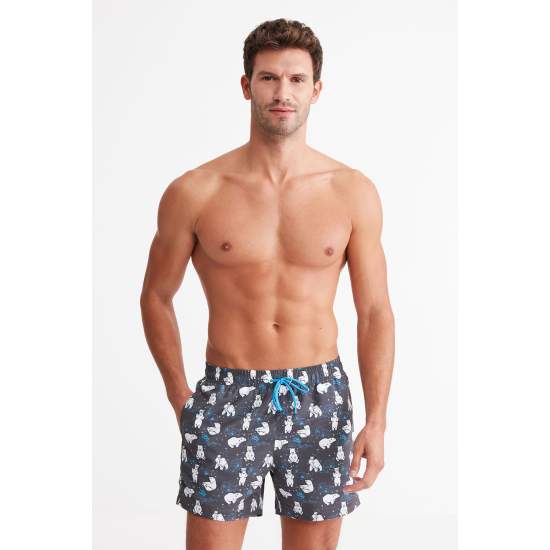 Arctic Bear Patterned Shorts