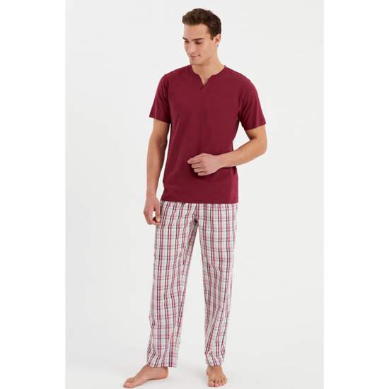 Archie Half Button Pocket Pajamas Set