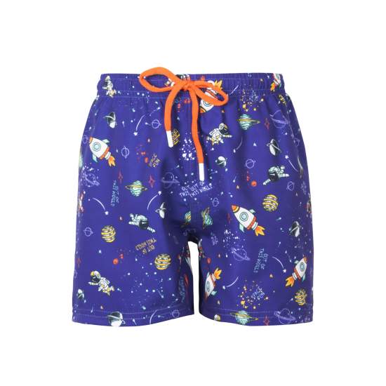 World Space Pattern Kids' Swim Shorts