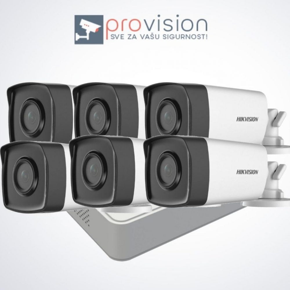 Hikvision KOMPLET za video nadzor sa 6 Full HD kamera BULLET
