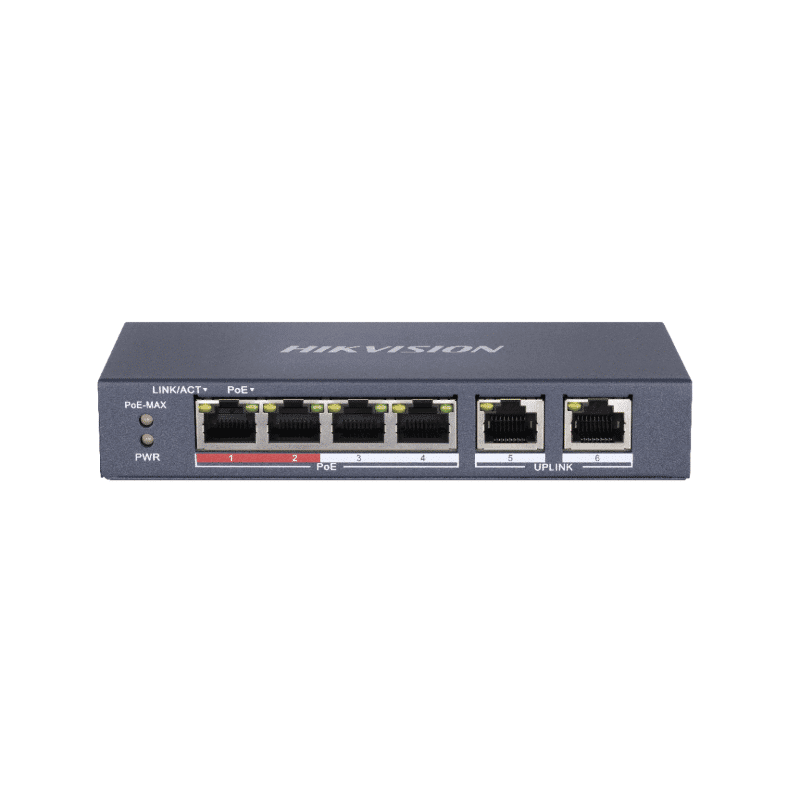 DS-3E0106HP-E PoE Megabitni Switch 4-portni