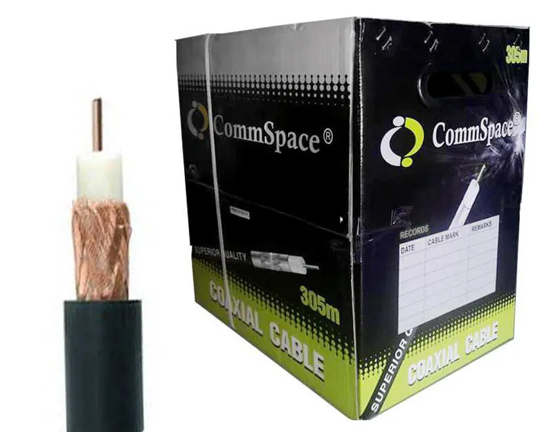 RG6 Koaksijalni kabl – 1.2/64, CCS/CU crna boja