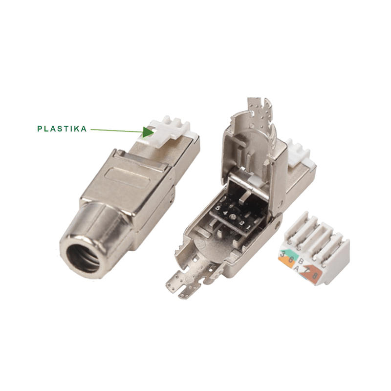 Modul muški konektor RJ-45 STP TLS kat. 6A Ansec