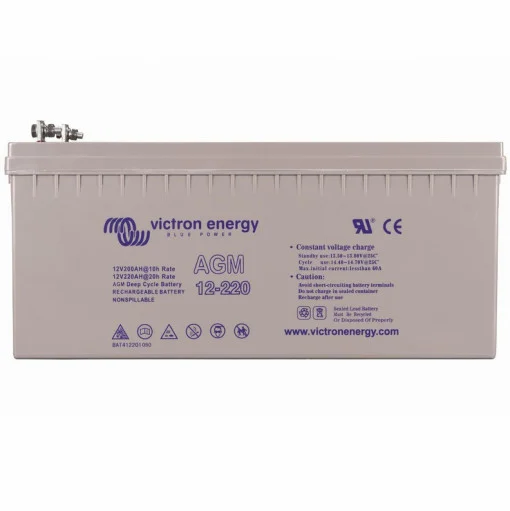 Baterija Victron Energy AGM 12V 220Ah Deep Cycle (M8)