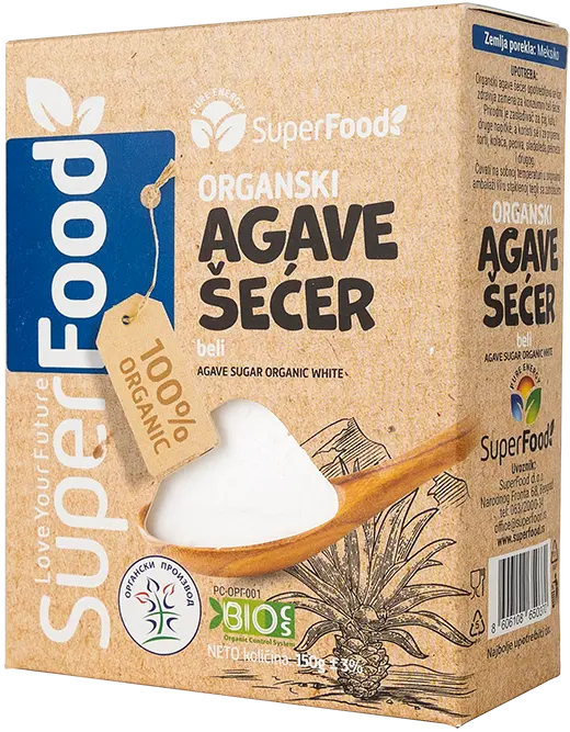 AGAVE ŠEĆER organski 150g