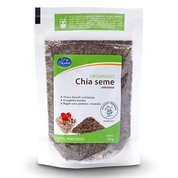 Chia (čia) seme mleveno organsko 100g