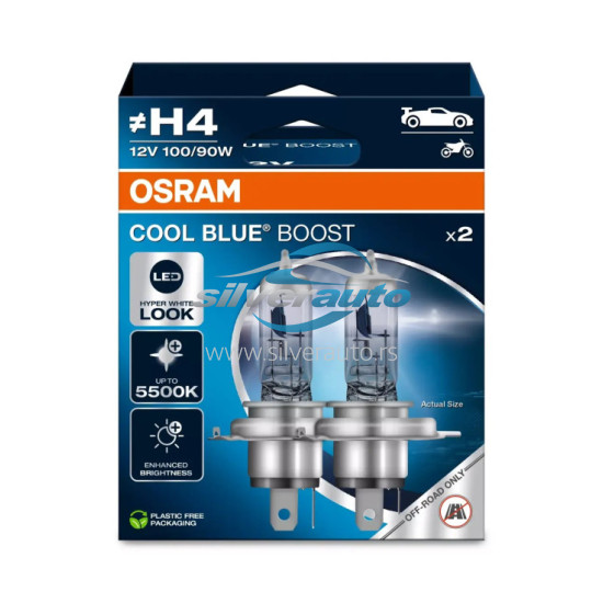 AUTO SIJALICA H4 12V OSRAM COOL BLUE BOOST