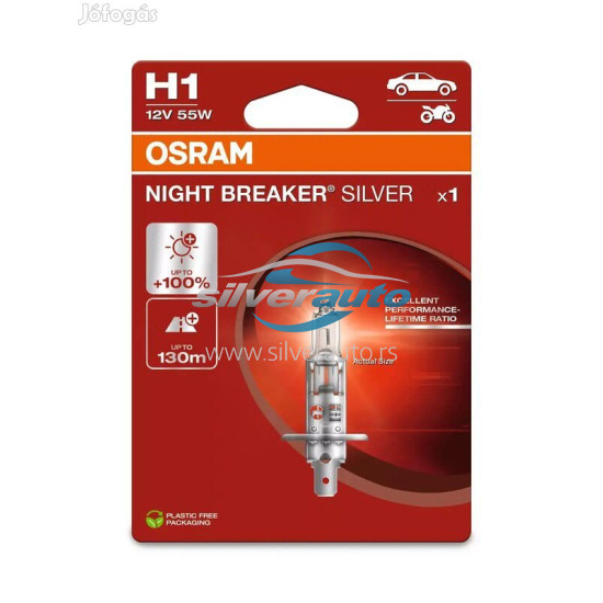 AUTO SIJALICA OSRAM 12V H1 NIGHT BREAKER SILVER