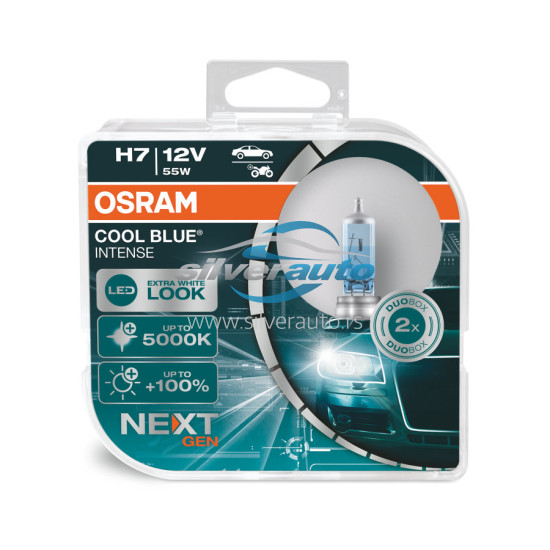 OSRAM H7 COOL BLUE NEXT GENERATION 5000 K DUO