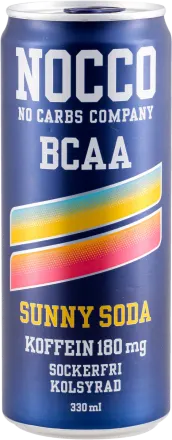 NOCCO
BCAA SUNNY SODA - blago gazirani kofeinski napitak, 330 ml
Dodatak ishrani