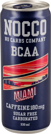 NOCCO
BCAA MIAMI Strawberry - blago gazirani kofeinski napitak, 330 ml
Dodatak ishrani