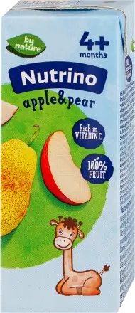 Nutrino
Voćni sok od jabuke i kruške od 4. meseca, 200 ml