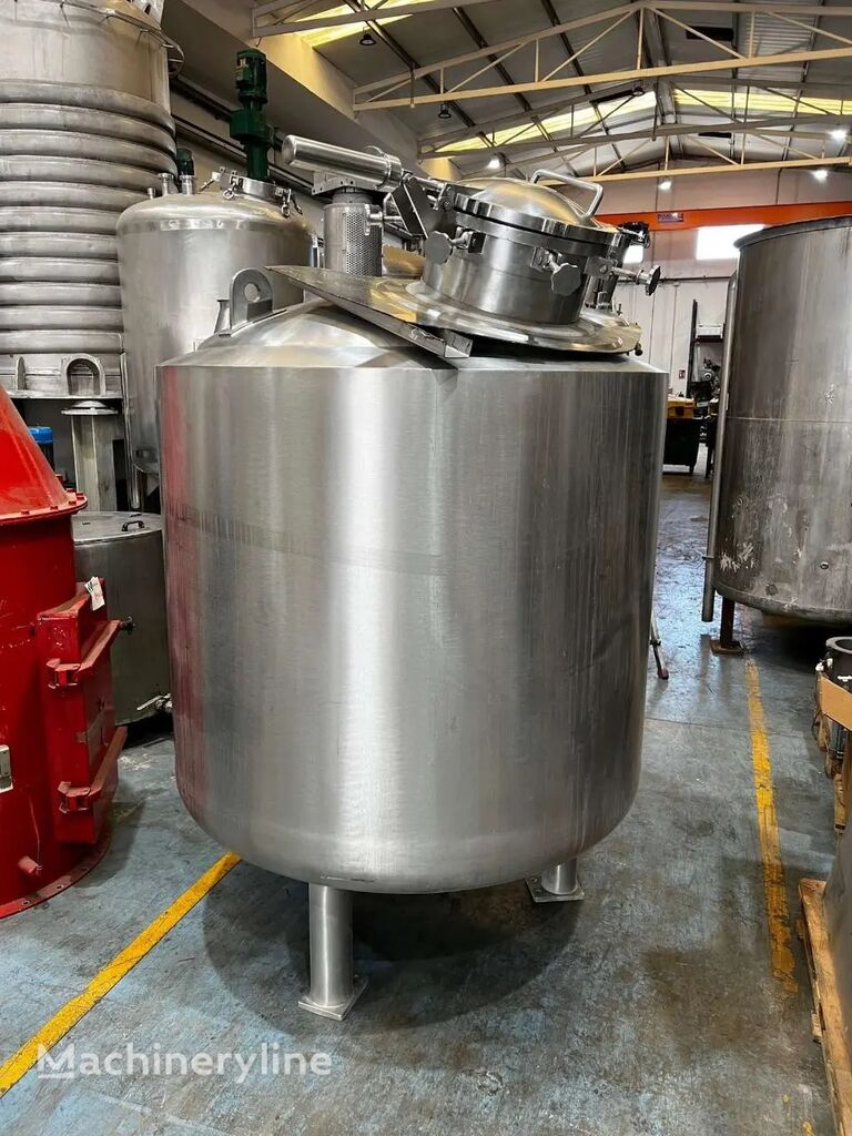 REACTOR ACERO INOXIDABLE 2350 LITROS CON AGITACION Y MEDIA CAÑA hemijski reaktor