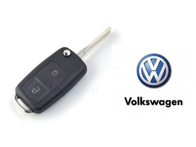 VOLKSWAGEN kljuc sa dva dugmeta - skakavac VW