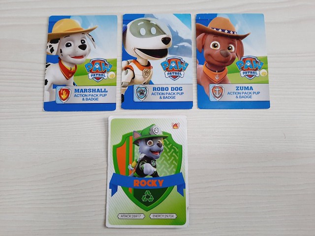 PAW PATROL 4 KARTE