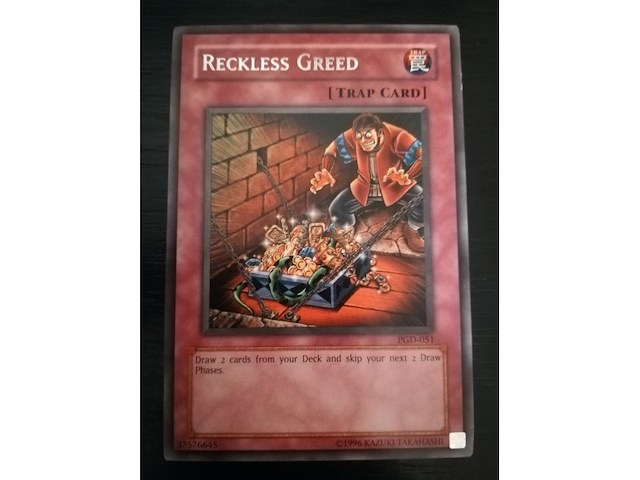 Yu-GI-OH!- Reckless Greed (Rare)