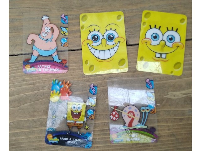 KARTICE SPONGE BOB 5 KOMADA