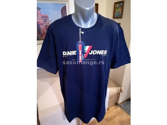 Nova muska pamucna markirana majica Daniel Jones 4XL 5XL 6XL Teget Novo