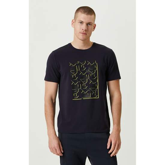 Navy Printed T-Shirt