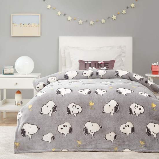 Peanuts by Karaca Home Woodstock Blanket Single 150x220 cm
