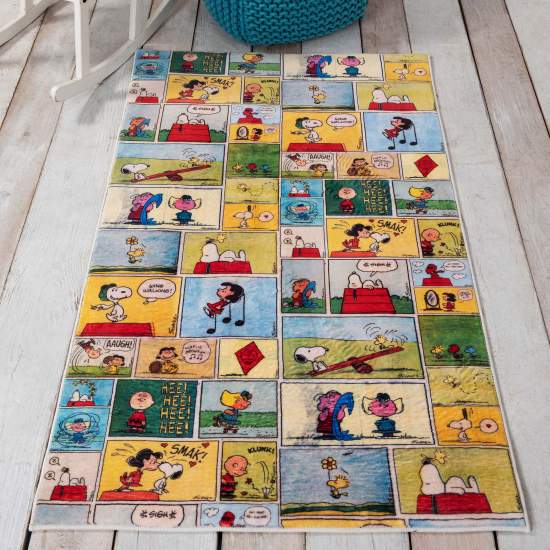 Peanuts by Karaca Home Snoopy Vintage Extra Soft Kids Carpet 80 cm x 150 cm