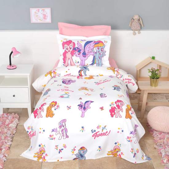 My Little Pony By Karaca Home Tweet 100% Cotton Single Pique Set