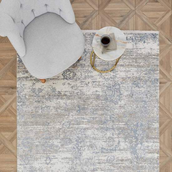 Cashmere Carpet Viscose Elegance Sapphire 80x300 cm