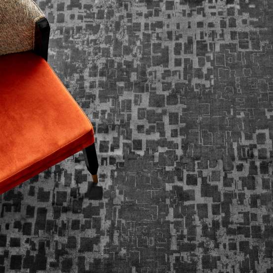 Cashmere Carpet Velvet Quartz Anthracite 120x180 cm