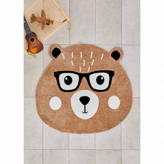 Cashmere Carpet Doğasever Recycled Cute Friends Bear 120x100 cm