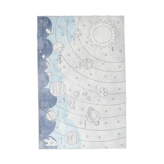 Cashmere Carpet Decorative Art Child/Teen Universe 80x150 cm