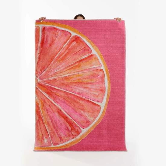 Cashmere Carpet Decorative Art Kids/Teen Grapefruit 80x150 cm