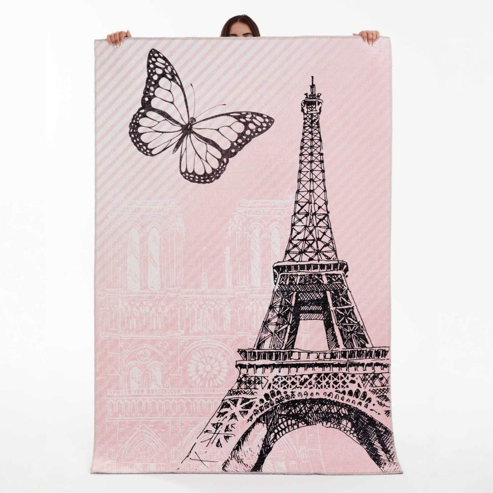Cashmere Carpet Decorative Art Child/Teen Eiffel 80x150 cm