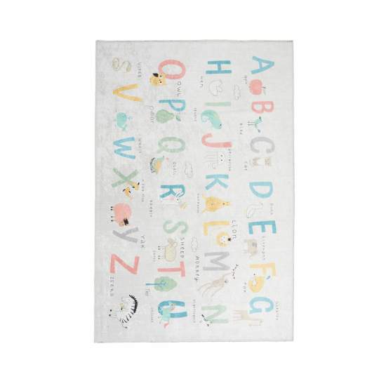 Cashmere Carpet Decorative Art Kids/Teen Alphabet 120x180 cm