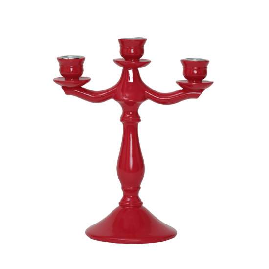 Karaca Home Pop-Art 3 Pcs Red Candlestick