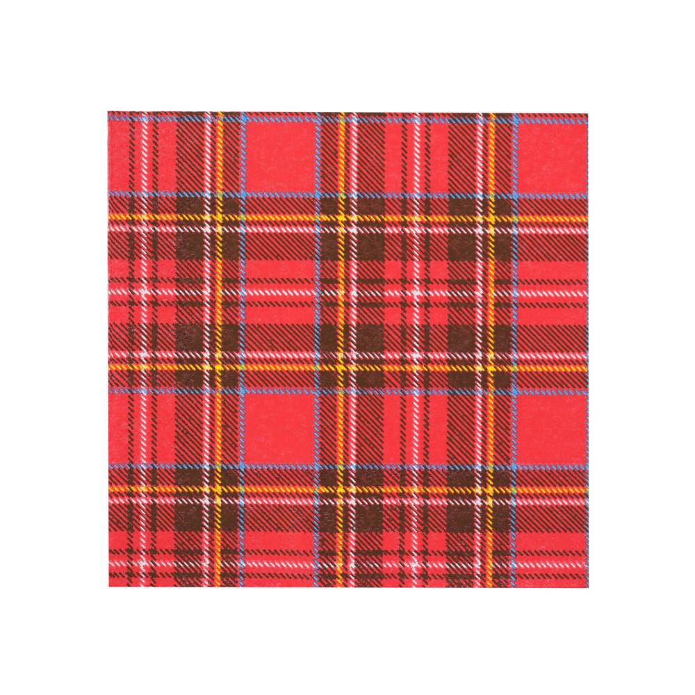 Karaca Home New Year Scottish Red Paper Napkin