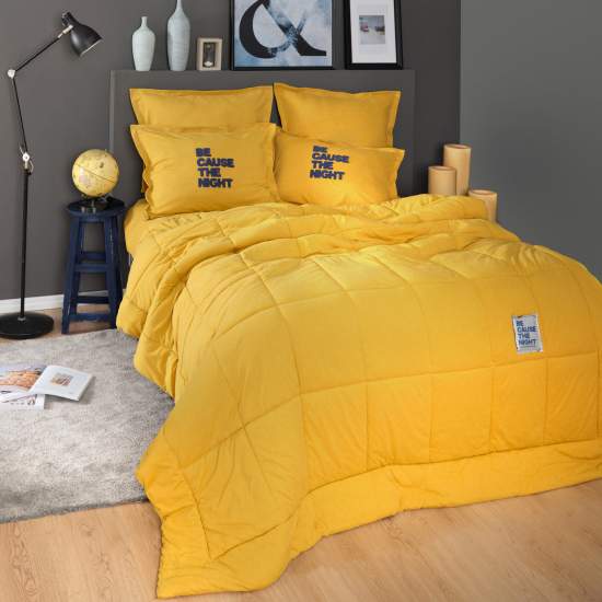 Karaca Home Motto Cotton Comfort Single Mustard