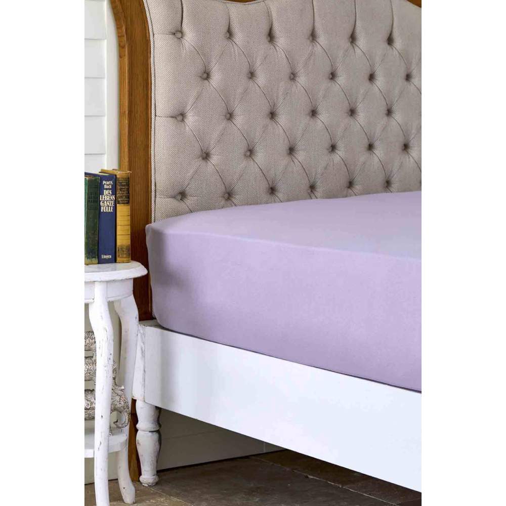 Karaca Home Lilac 100% Cotton Flat Sheet 160 cm x 240 cm