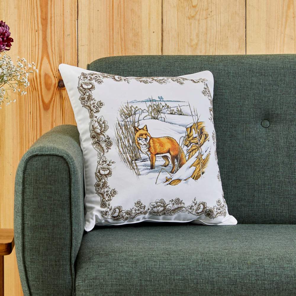 Karaca Home Legend Grove Fox Filled Pillow 45x45 cm