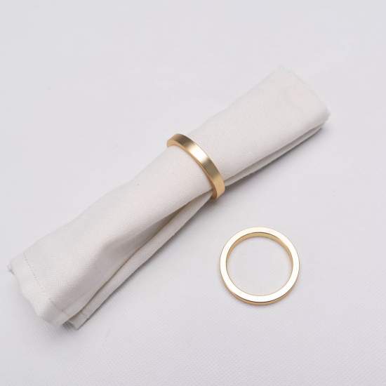 Karaca Home Lana 2-Pack Gold Napkin Ring