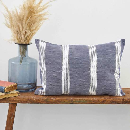 Karaca Home Lamar Plain Indigo Filled Pillow 45x45cm