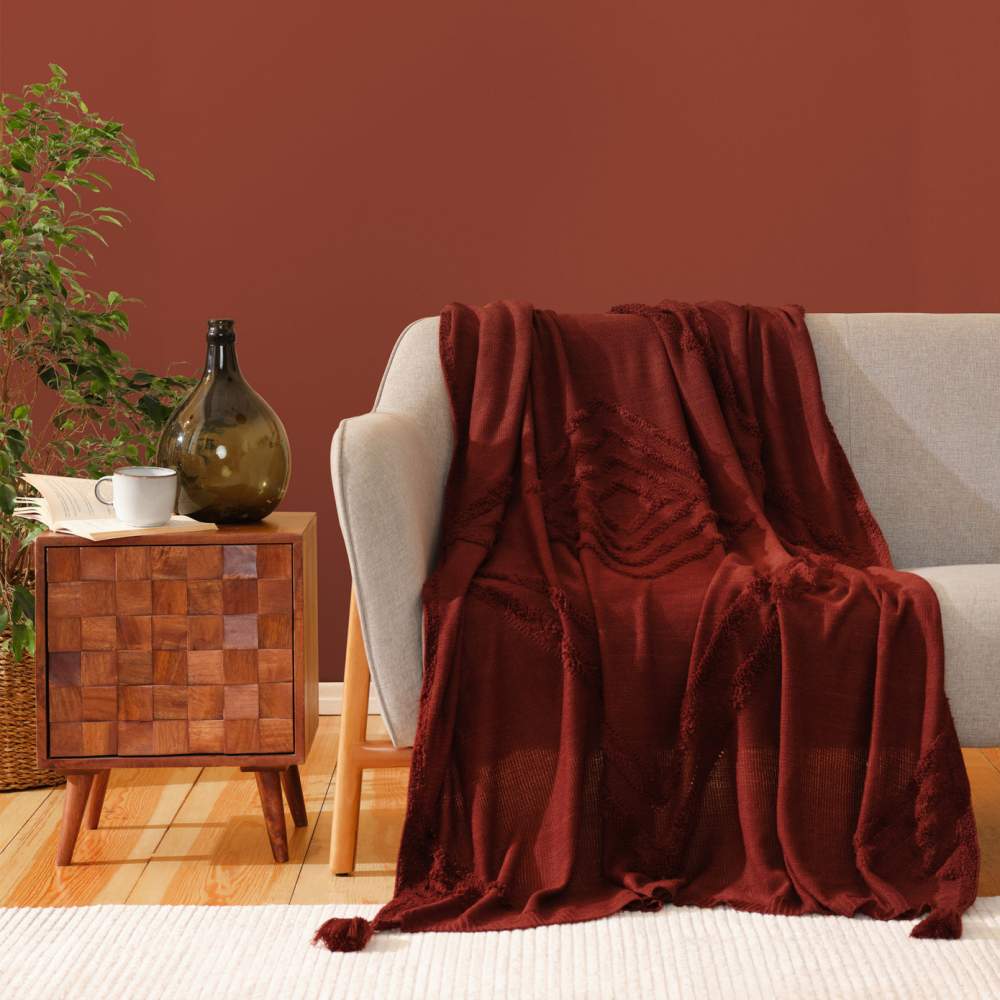 Karaca Home Karlo Tile Knitwear TV Blanket 130x170 cm