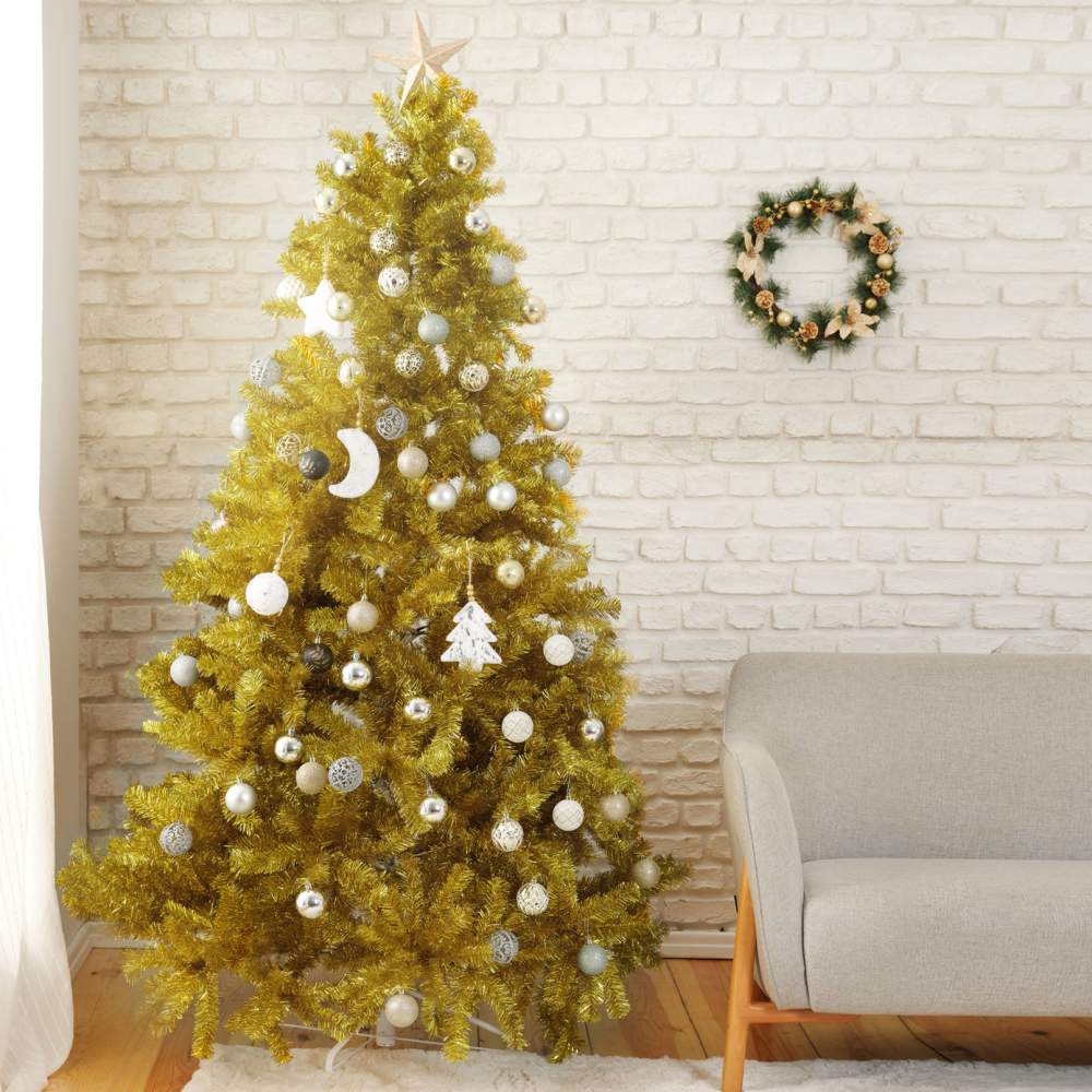 Karaca Home Golden Christmas Pine Tree 210 cm