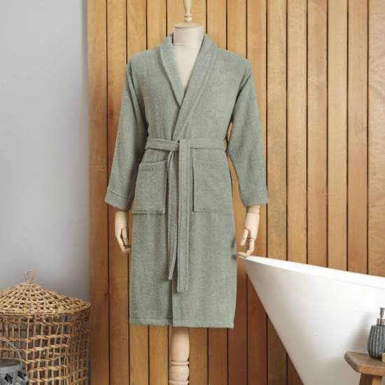 Karaca Home Dielle Green Recycle Women's Bathrobe S/M