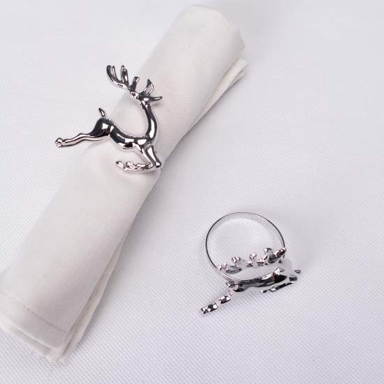 Karaca Home Deer Silver 2 Piece Napkin Ring