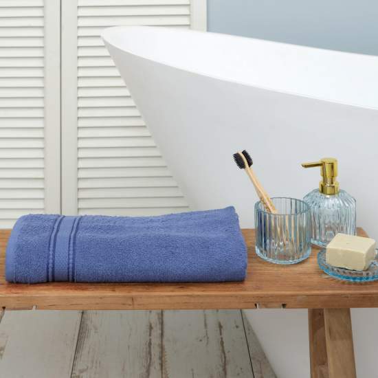 Karaca Home Daily Soft 100% Cotton Bath Towel 70x140 cm Indigo